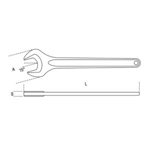 Clé à fourche gros effort - Outillage Maroc